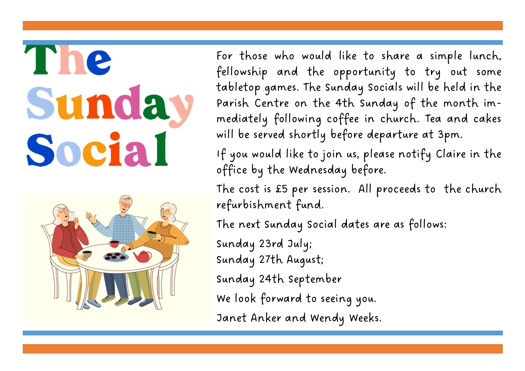 St John's Church, Ranmoor : Sunday Social