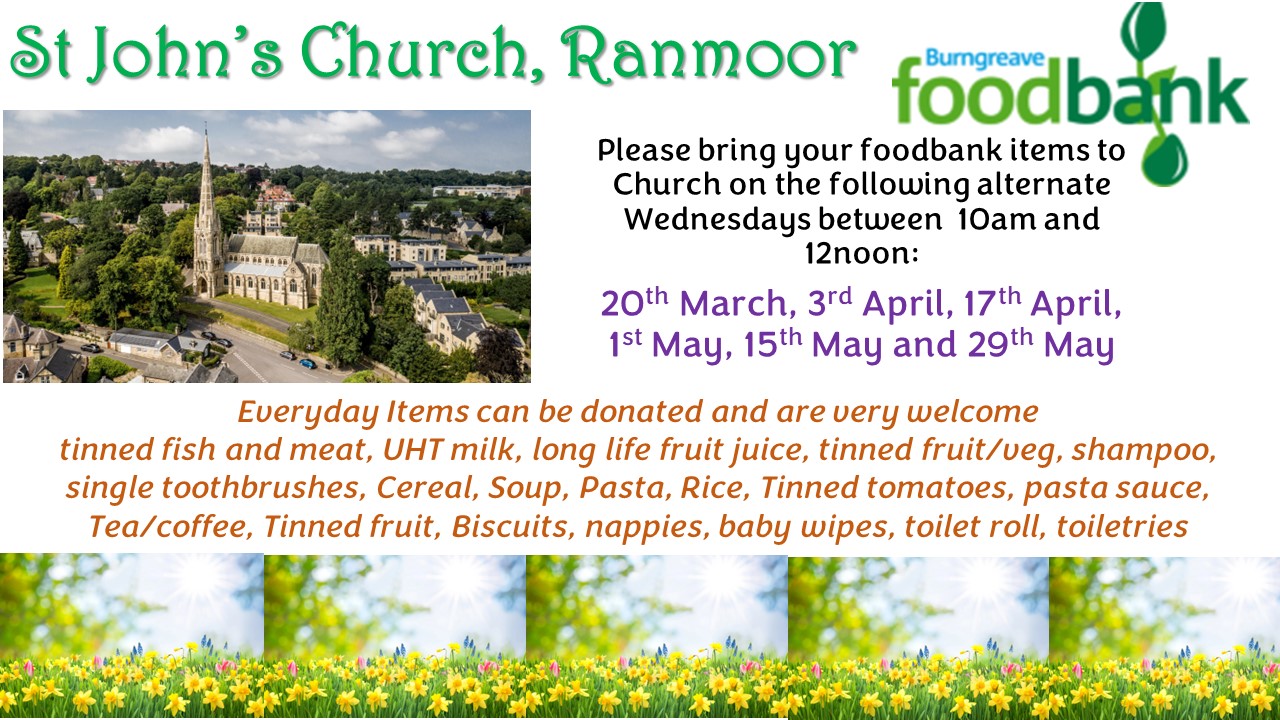 St John's Church, Ranmoor : Burngreave Foodbank